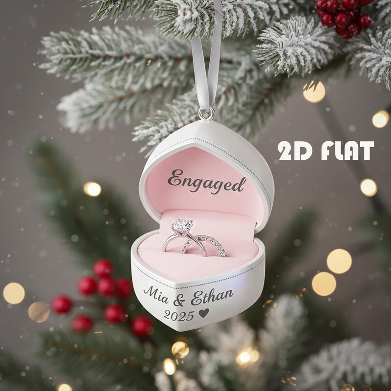 Christmas Ornament Ring Box 3d - Etsy