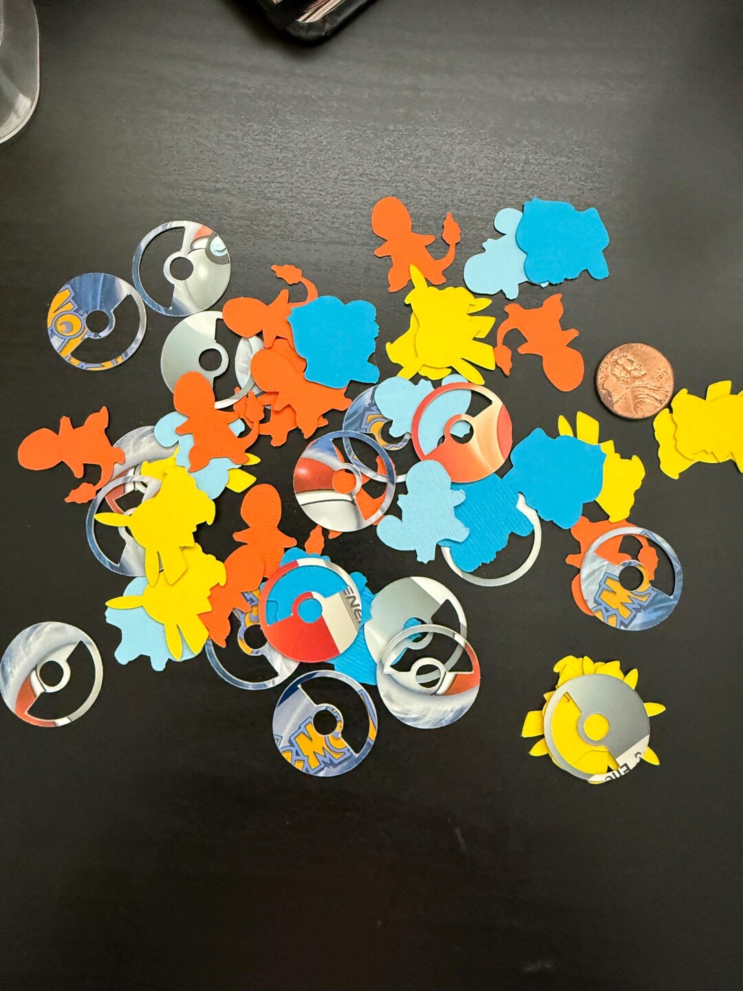 Pokemon Confetti Table Scatter Authentic Trading Cards With Pikachu ...