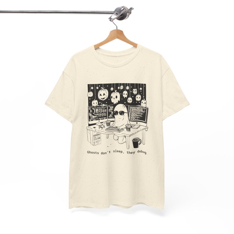 Funny Halloween Programmer T-shirt, Ghost Debug Coding Tee, Software ...