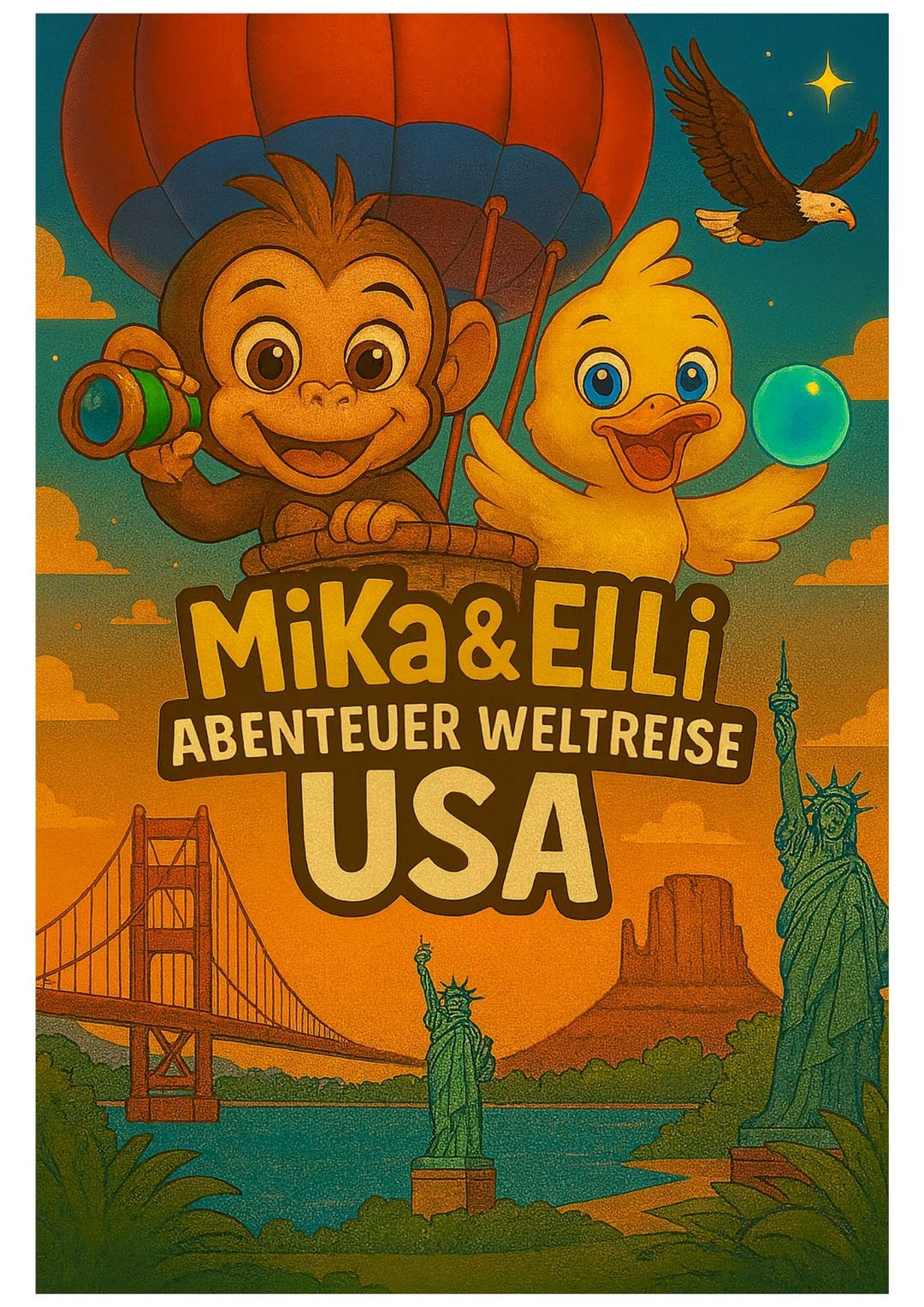 Coloring Book Adventure World Tour USA – Children's Coloring Pages PDF ...