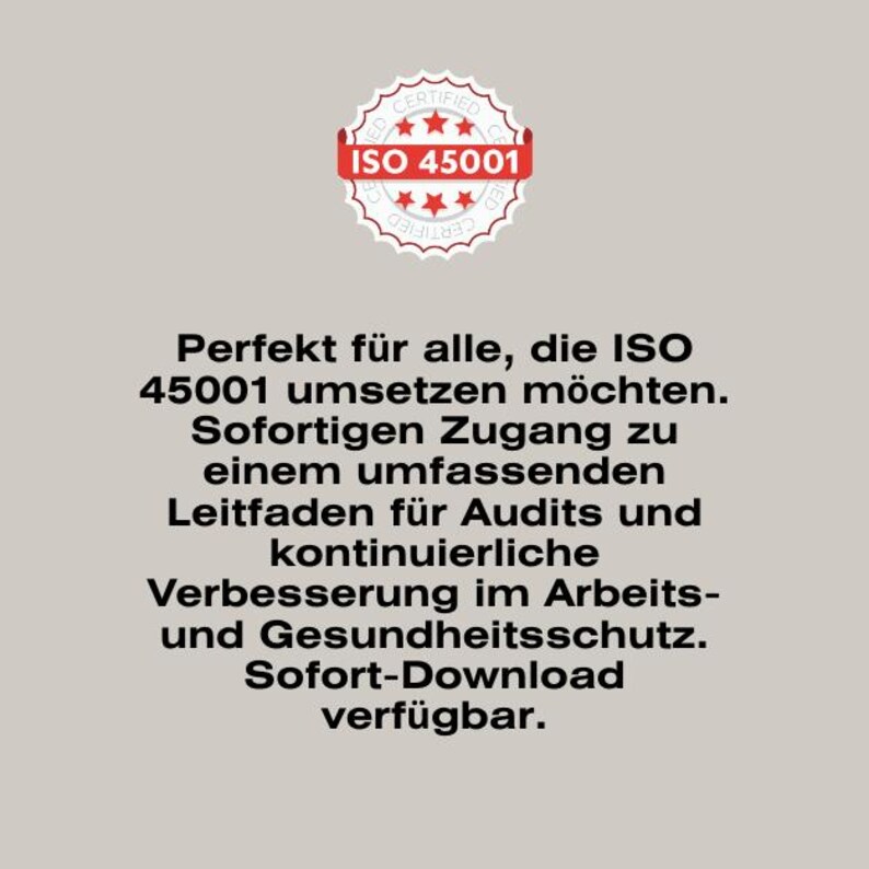 ISO 45001 Audit Guide: Excellence in Occupational Health (ebook, Word ...