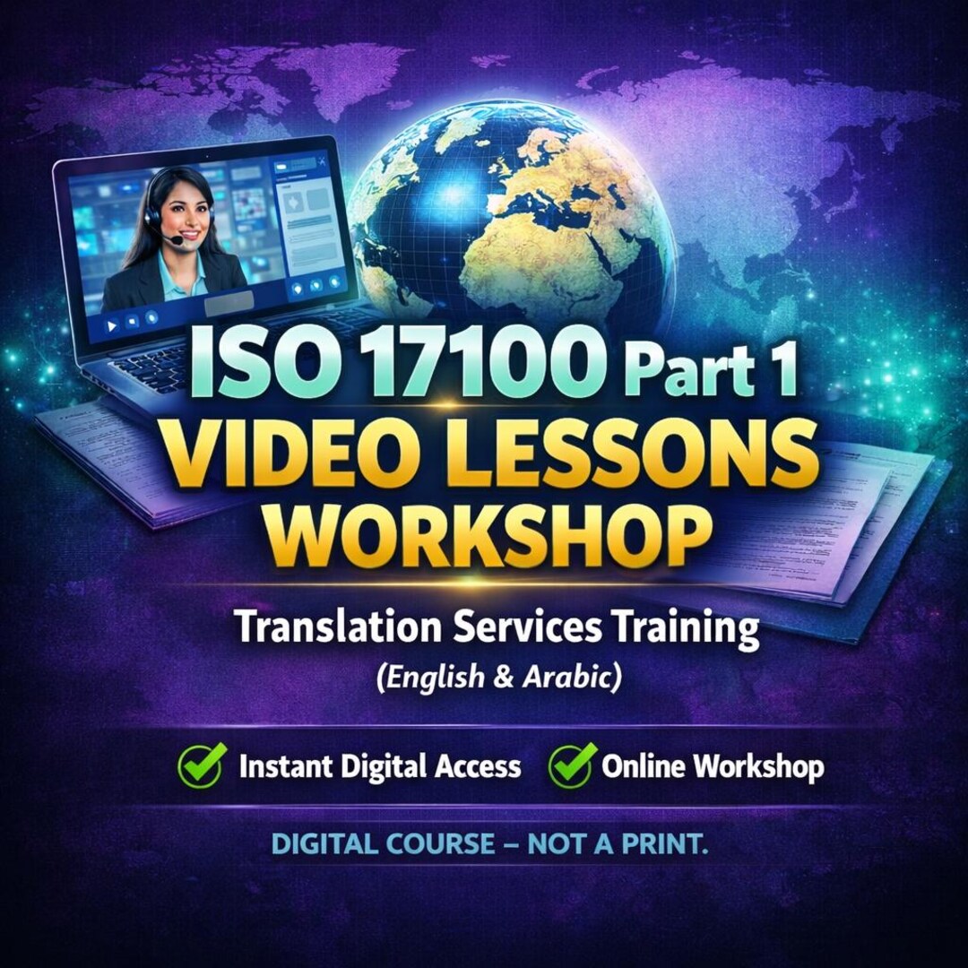 ISO 17100 Part 1 Video Lessons Workshop | Translation Services Training ...