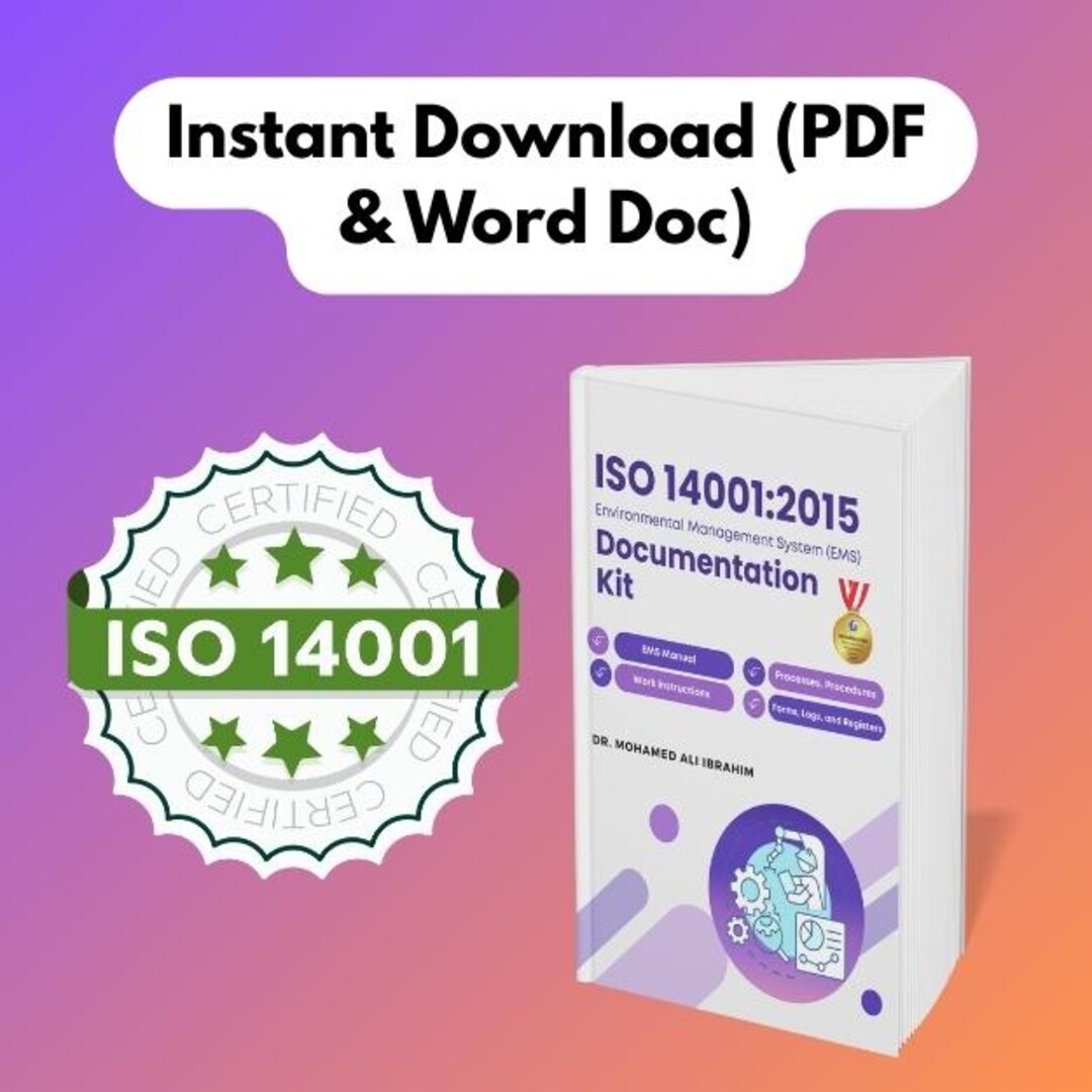 ISO 14001 Certification Kit: Complete Guide With Templates, Policies ...