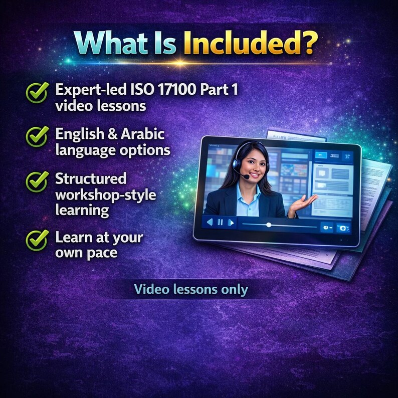 ISO 17100 Part 1 Video Lessons Workshop | Translation Services Training ...