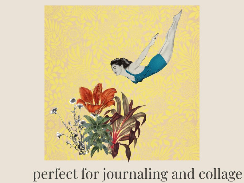 Collage Backgrounds Digital Paper Pack | 150 Abstract & Grunge ...