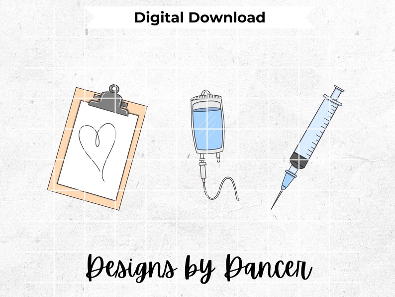 Pastel Nurse Clipart Bundle | Cute Medical PNG | Nurse Aesthetic ...