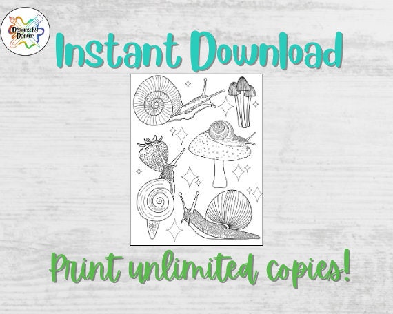 Cryptid Coloring Page Instant Download printable, for Digital Coloring ...