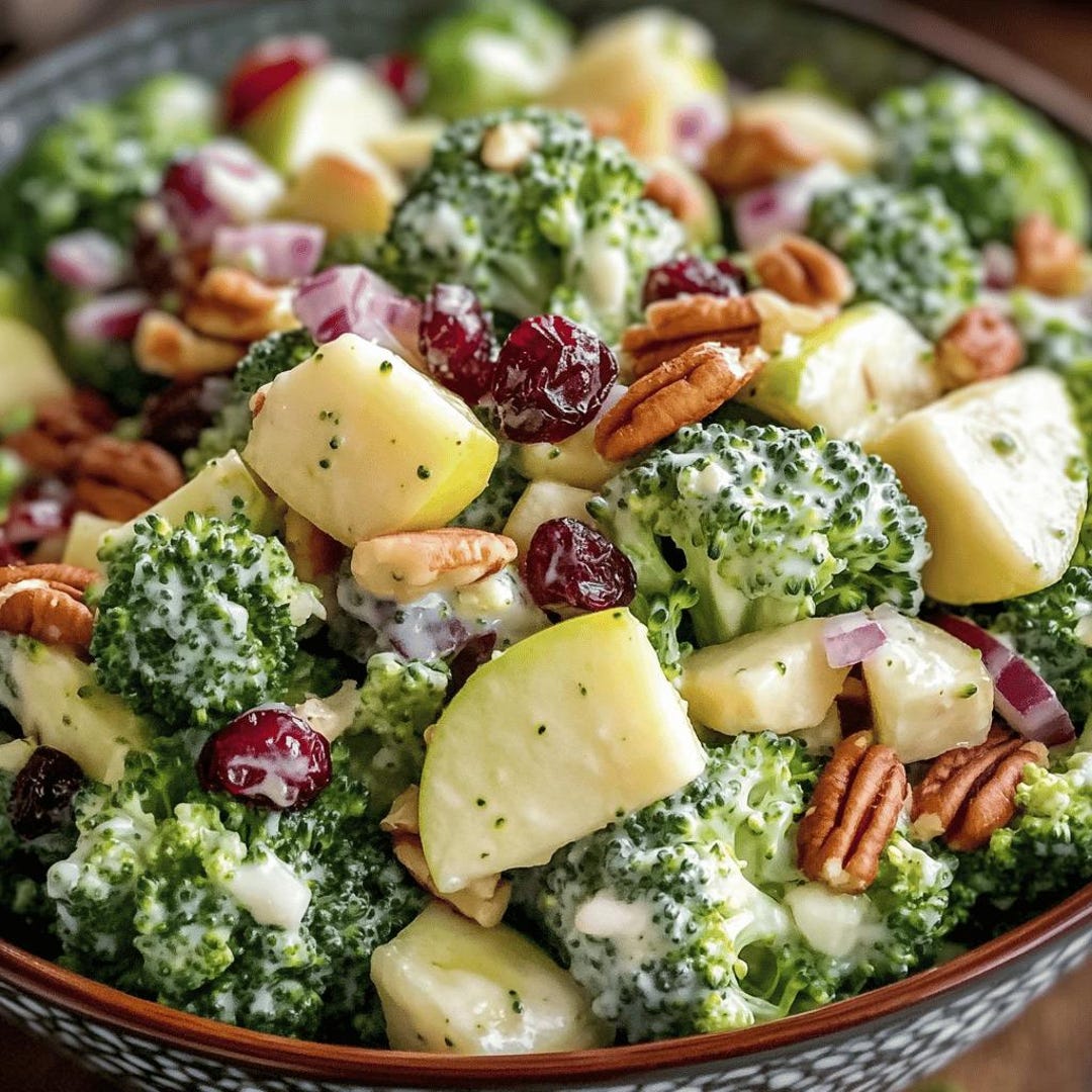Honeycrisp Apple Broccoli Salad Recipe Card | Printable Kitchen Decor ...
