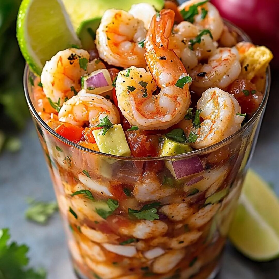 Mexican Shrimp Cocktail Zesty Style | Printable Kitchen Card | Digital ...