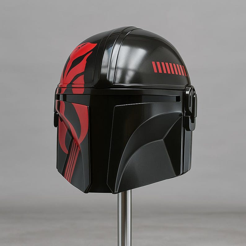 Red Mythosaur Mandalorian Helmet | Star Wars Cosplay Armor - Etsy