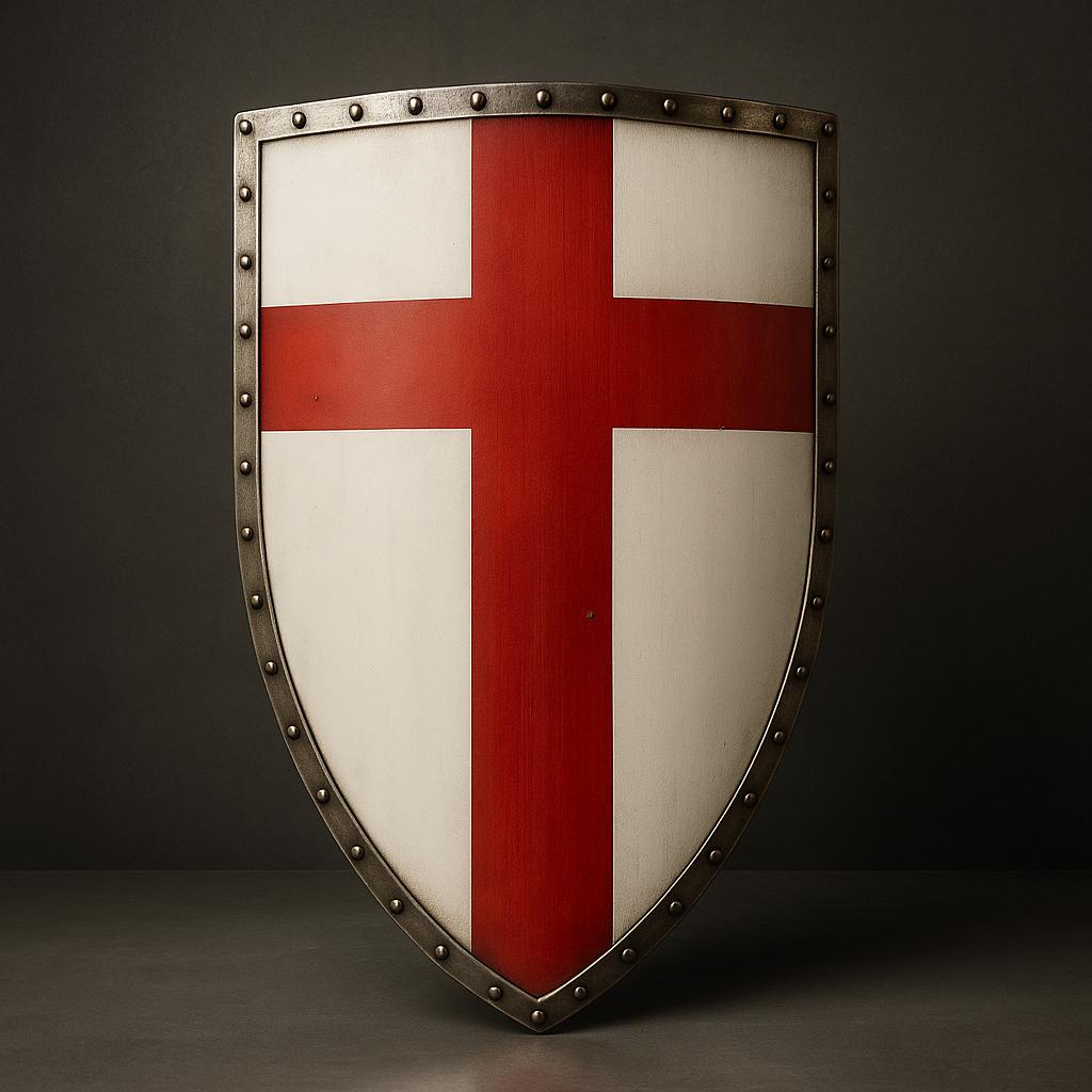 Knight Templar Shield Replica: Crusader Cross Medieval Armor - Etsy