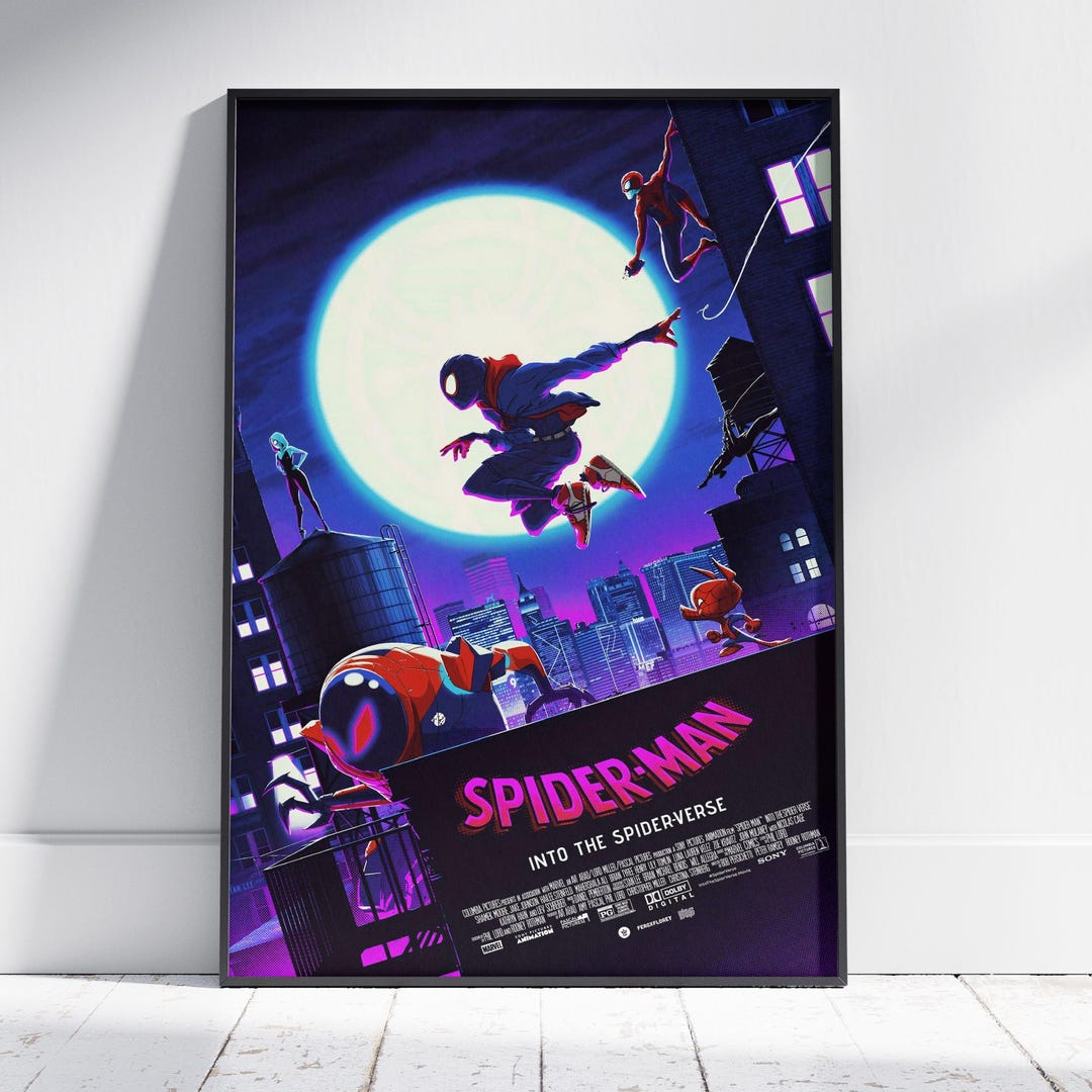 Spider man Into The Spider verse Poster Movie Wall Art Rolled spider-man-into-the-spider-verse-poster-movie-wall-art-rolled