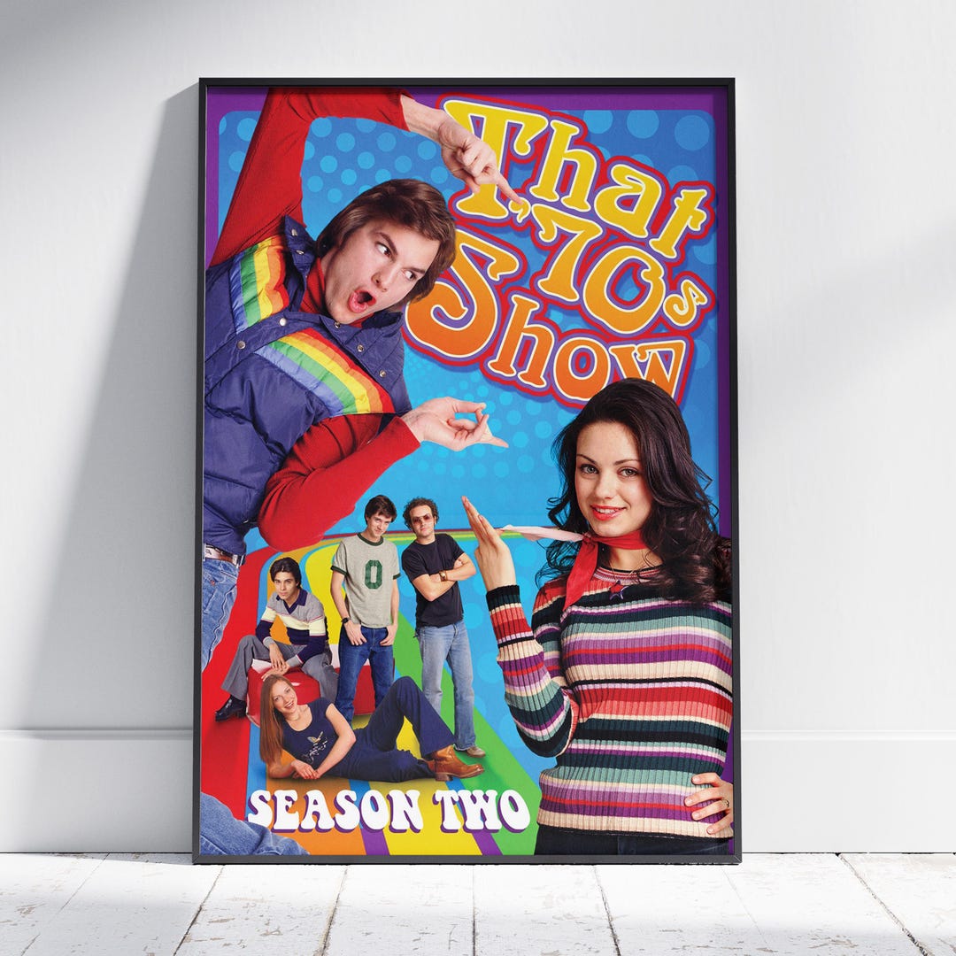 That ’70s Show Rolled Canvas Wall Art, 70s Sitcom Poster Print, Retro ...
