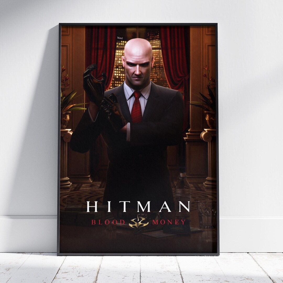 Hitman Poster | Game Wall Art | Rolled Canvas Print | Gift Game Poster ...