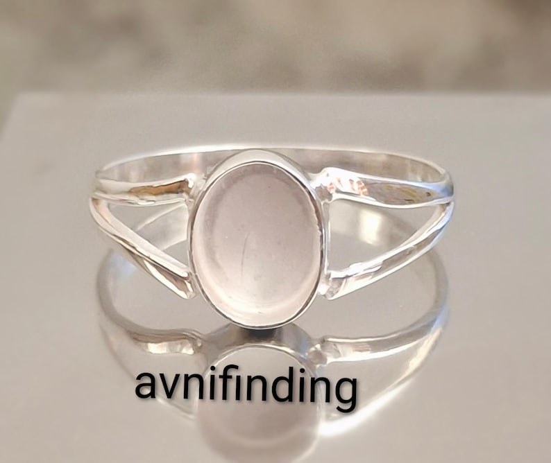 925 Sterling Silver Oval Cabochon Ring Blank, DIY Bezel Cup, Wholesale ...