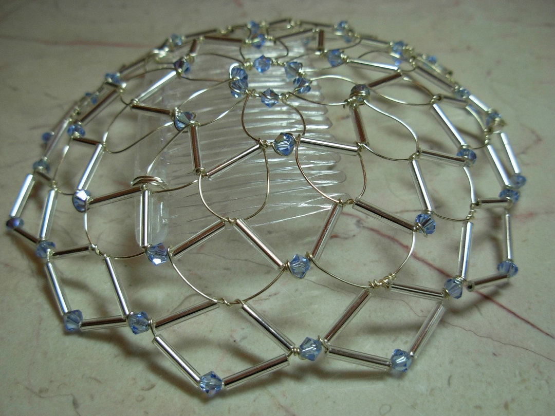 Women's Bugle Bead & Wire Kippah - Etsy