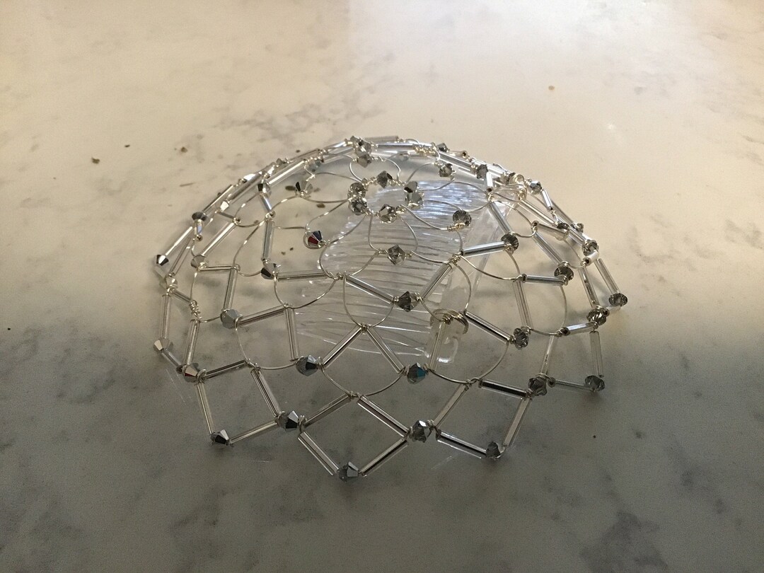 Woman's Bugle Bead & Wire Kippah - Etsy