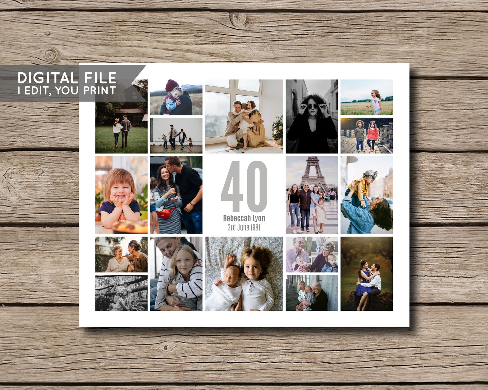 40th Birthday Collage Poster 40th Birthday Gift 40th Photo Etsy 40th-birthday-collage-poster-40th-birthday-gift-40th-photo-etsy