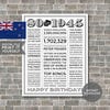 Australian 80th Birthday Poster, 1945 Poster, 1945 Birthday, Newspaper, 80 Years Ago, 80th ...