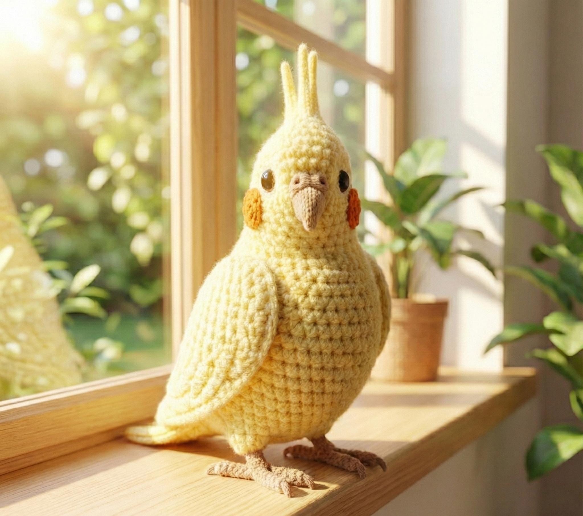Cockatiel Amigurumi Pattern PDF • Crochet Bird Pattern • Realistic ...