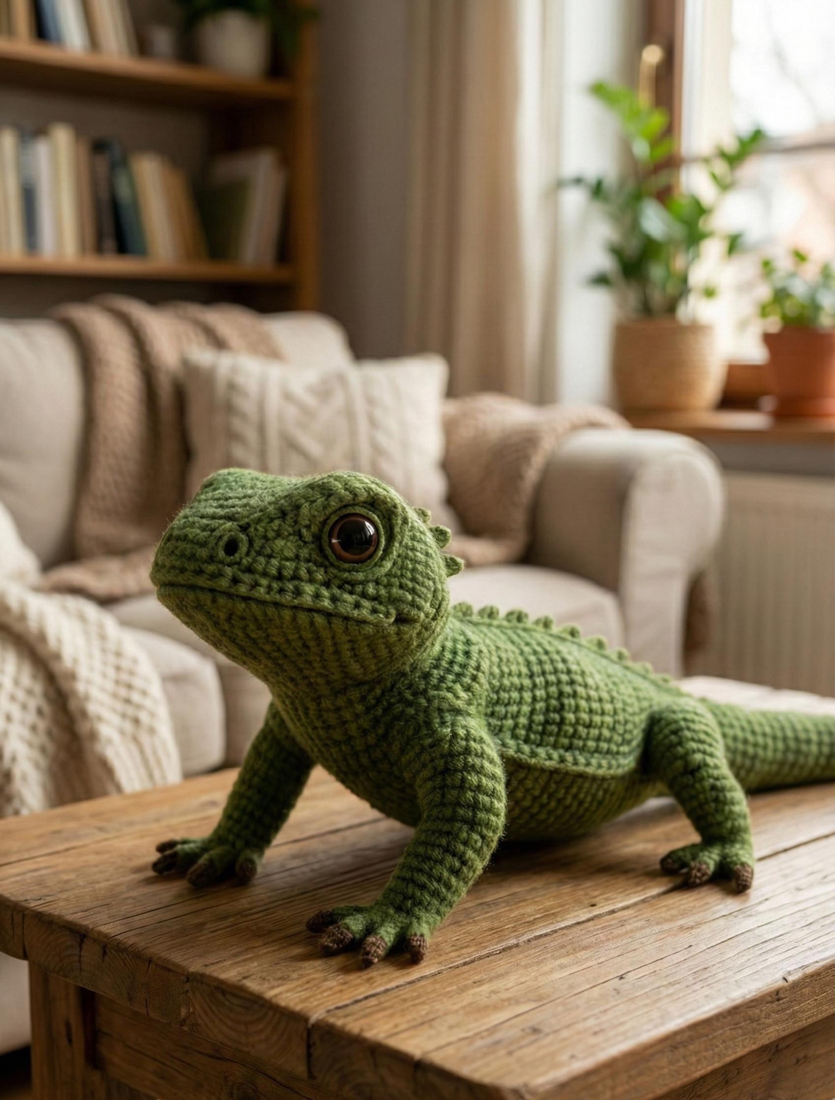 Realistic Lizard Amigurumi Pattern • Iguana Crochet Pattern PDF ...