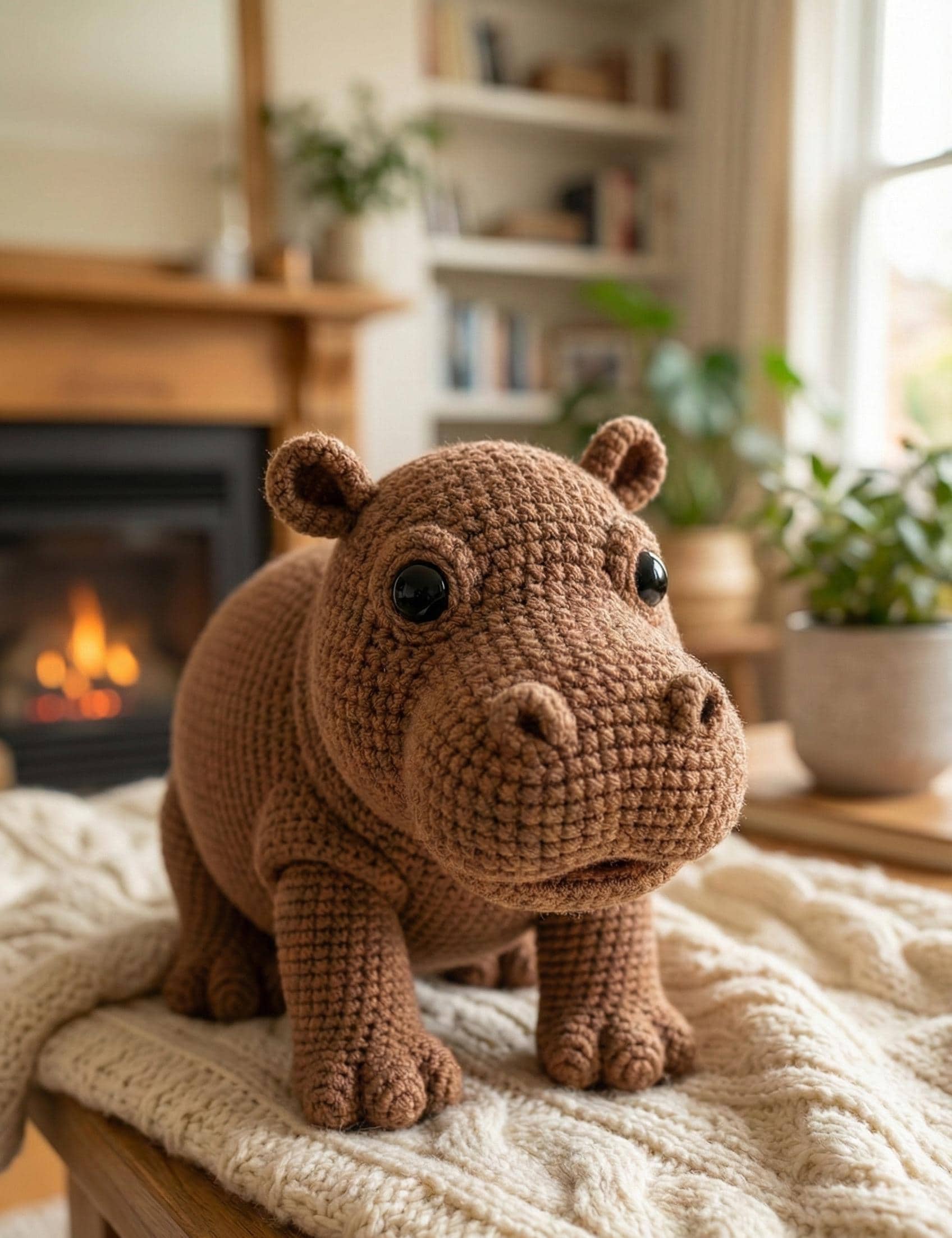 Realistic Hippo Amigurumi Crochet Pattern PDF, Large Hippopotamus Plush ...