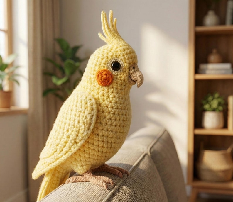 Cockatiel Amigurumi Pattern PDF • Crochet Bird Pattern • Realistic ...