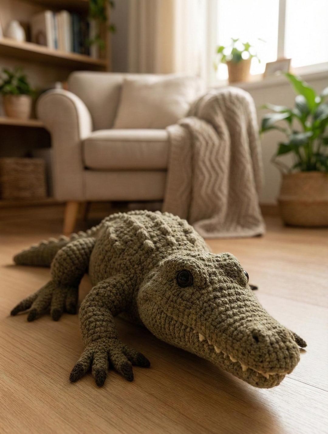 Realistic Crocodile Amigurumi Crochet Pattern PDF – Alligator Toy ...