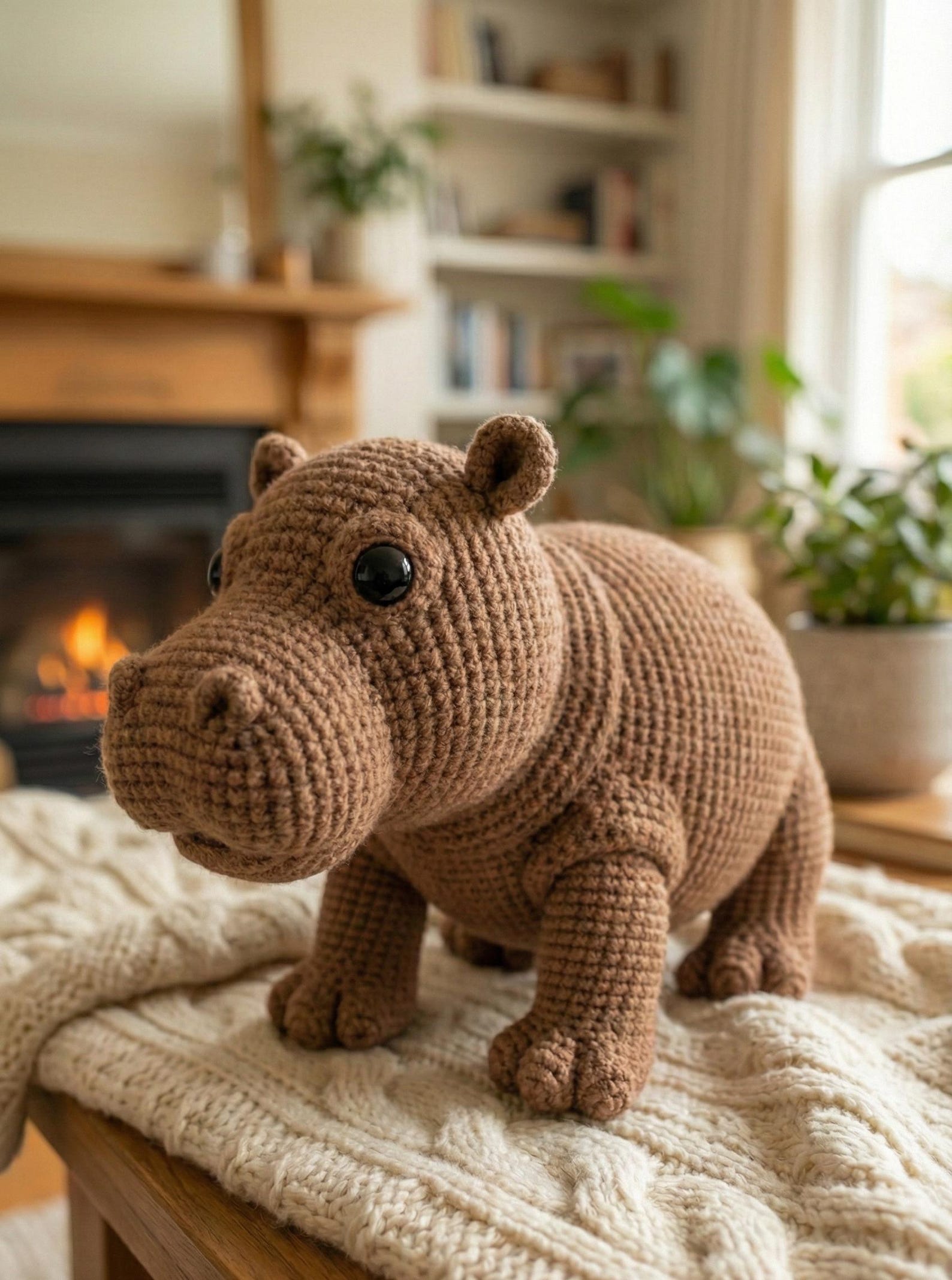 Realistic Hippo Amigurumi Crochet Pattern PDF, Large Hippopotamus Plush ...