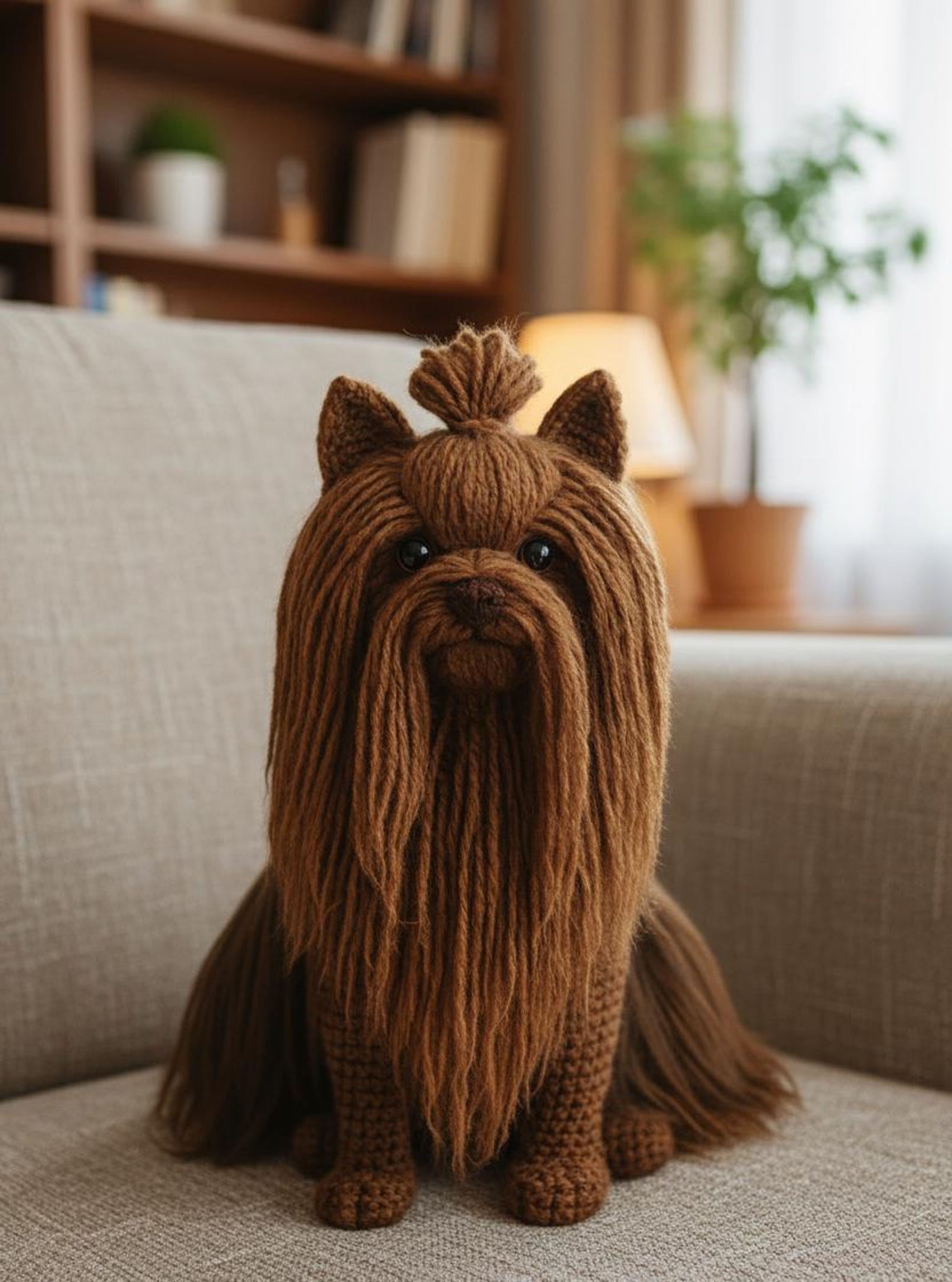 Realistic Long Hair Dog Amigurumi Crochet Pattern Yorkshire Terrier ...