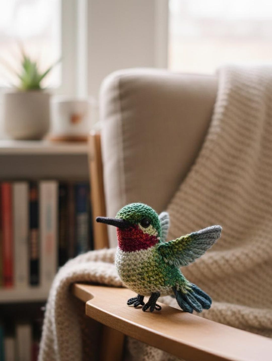 Realistic Hummingbird Amigurumi Crochet Pattern PDF, Mini Bird Plush ...