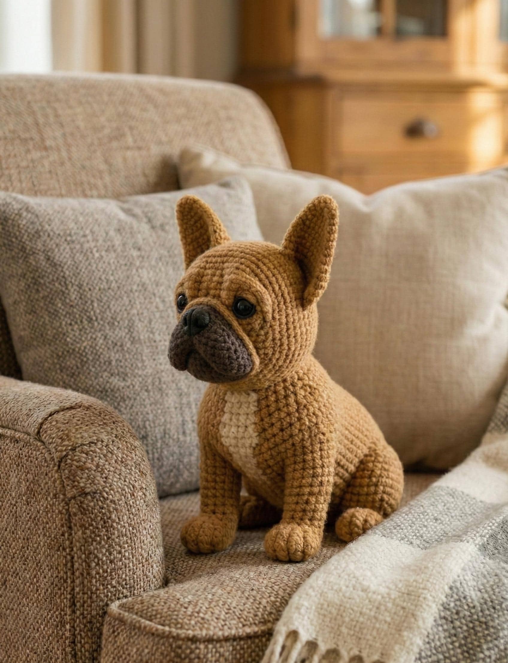 Realistic French Bulldog Amigurumi Pattern PDF, Crochet Dog Pattern ...