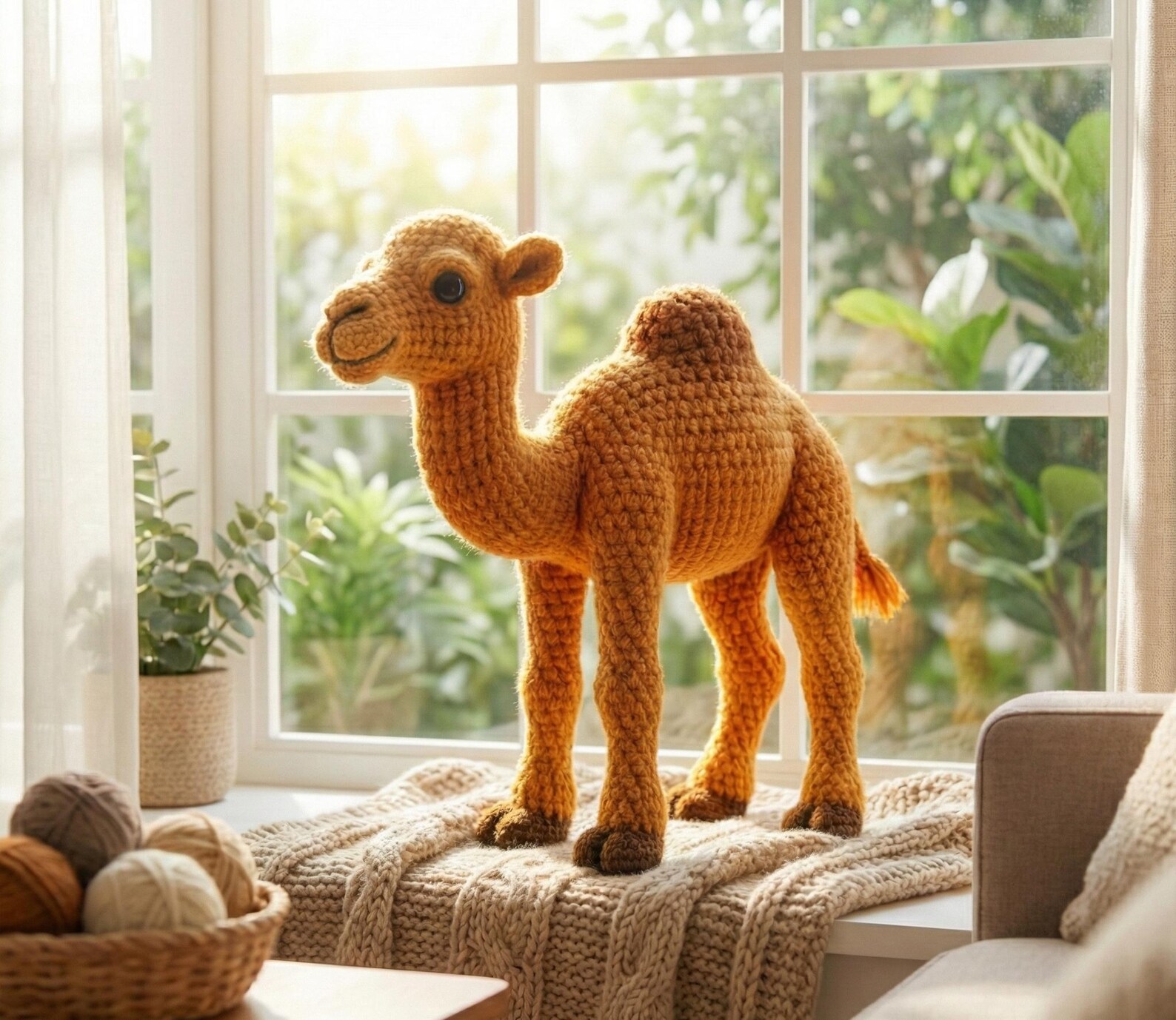Amigurumi Camel Crochet Pattern, Realistic Baby Camel Plush Toy, Desert ...