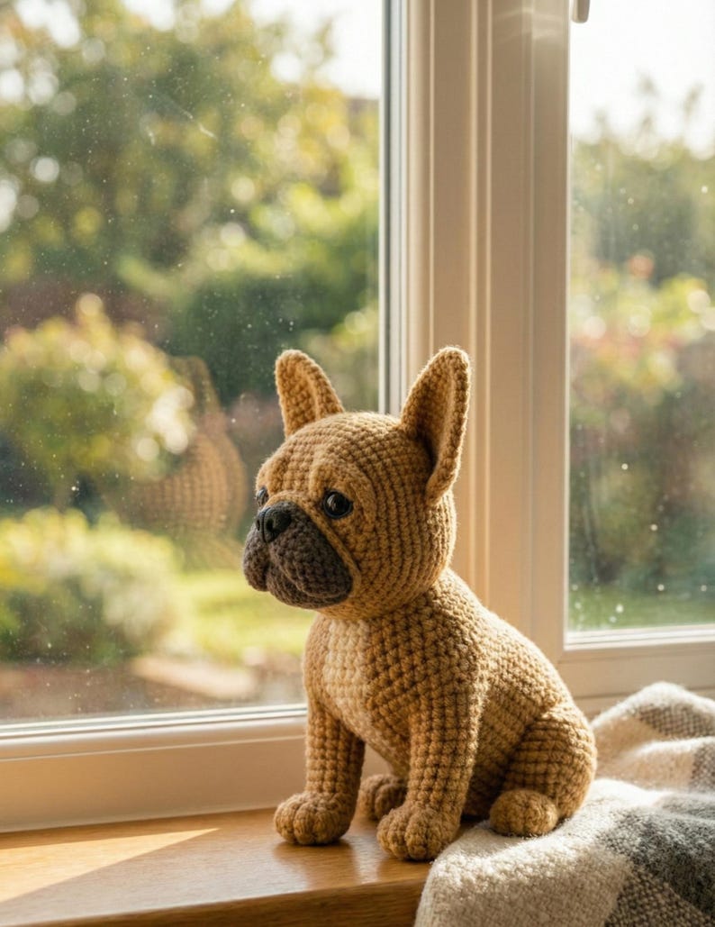 Realistic French Bulldog Amigurumi Pattern PDF, Crochet Dog Pattern ...