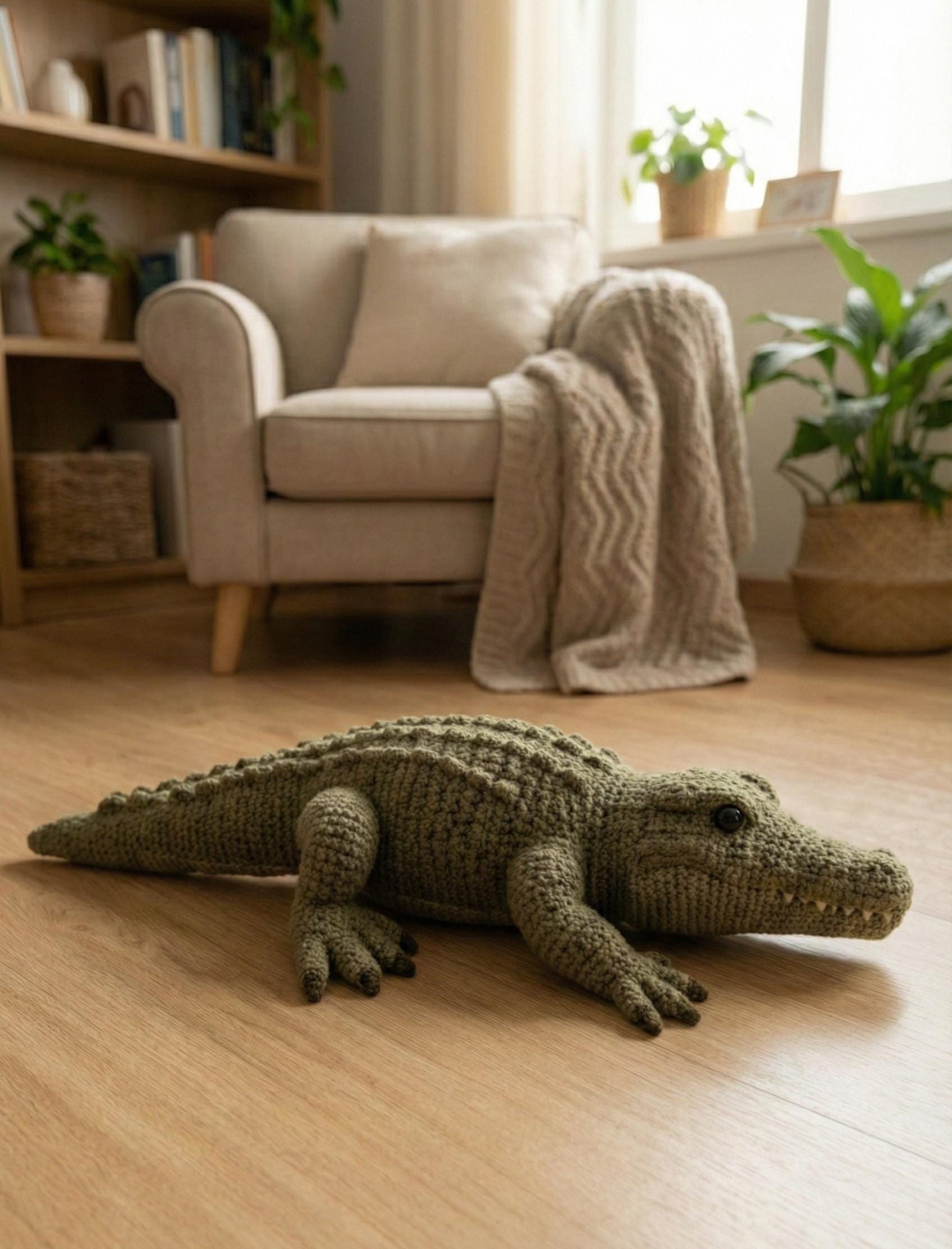 Realistic Crocodile Amigurumi Crochet Pattern PDF – Alligator Toy ...