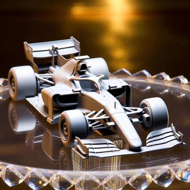Formula Racing Car STL & 3MF Files, F1 Race Car Model, 3D Printable ...