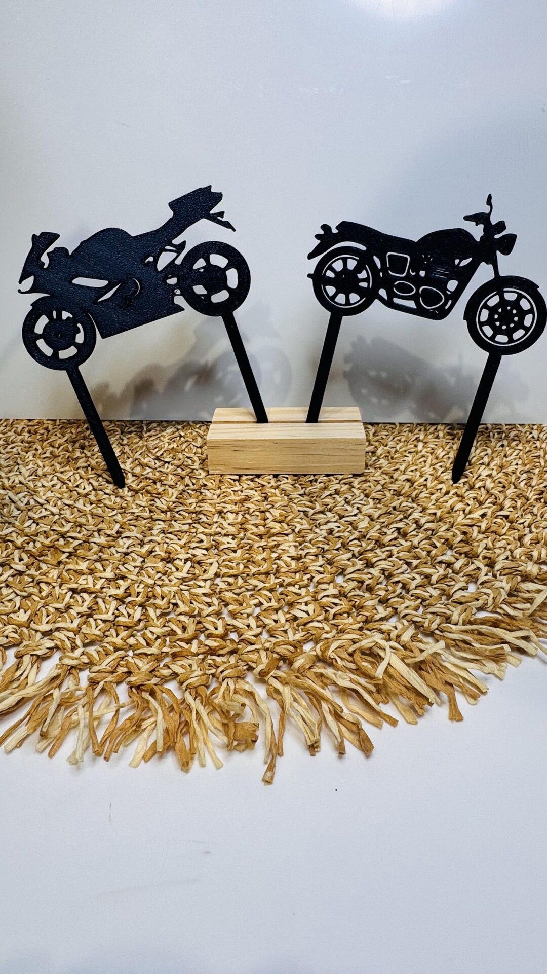 Motorbike Cake Topper Set / Individual Toppers - Etsy
