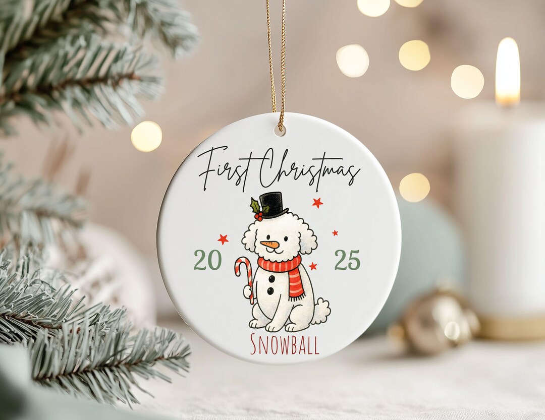 Bichon Frise Dog Ornament Bichon Frise Christmas Ornament Custom Dog ...