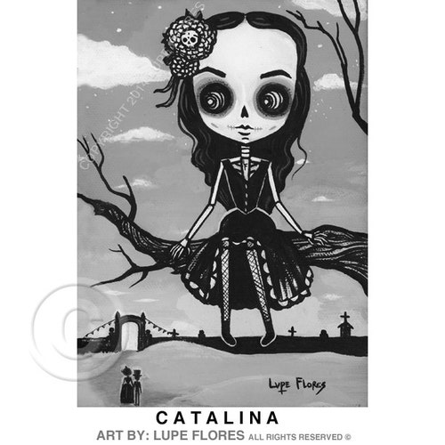 Creepy Night 8x10 Art Print by Lupe Flores - Etsy