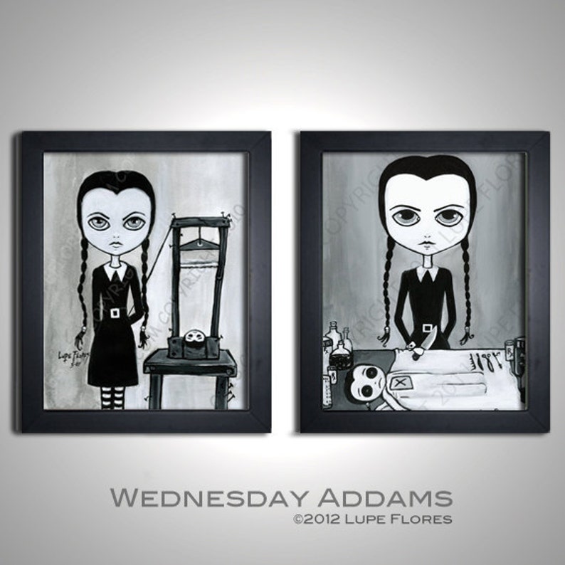 Wednesday Addams 8x10 Print Set DEAL by LUPE FLORES - Etsy