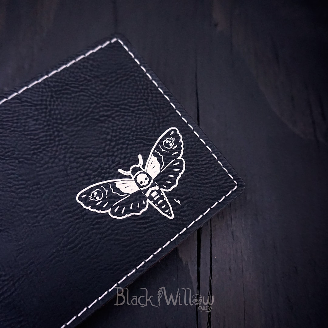 Death Moth Vegan Leather Wallet - Etsy