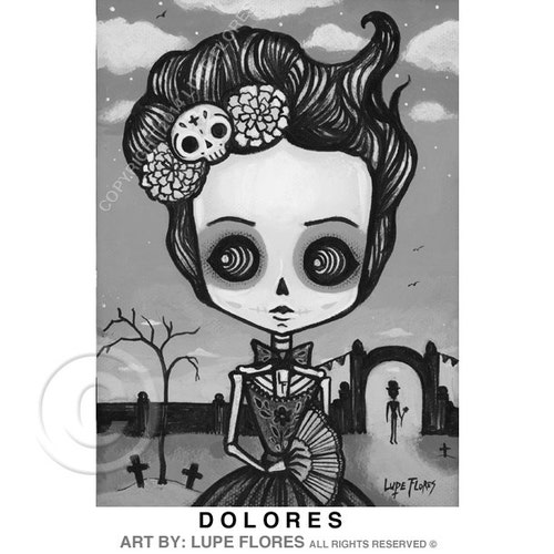 Creepy Night 8x10 Art Print by Lupe Flores - Etsy