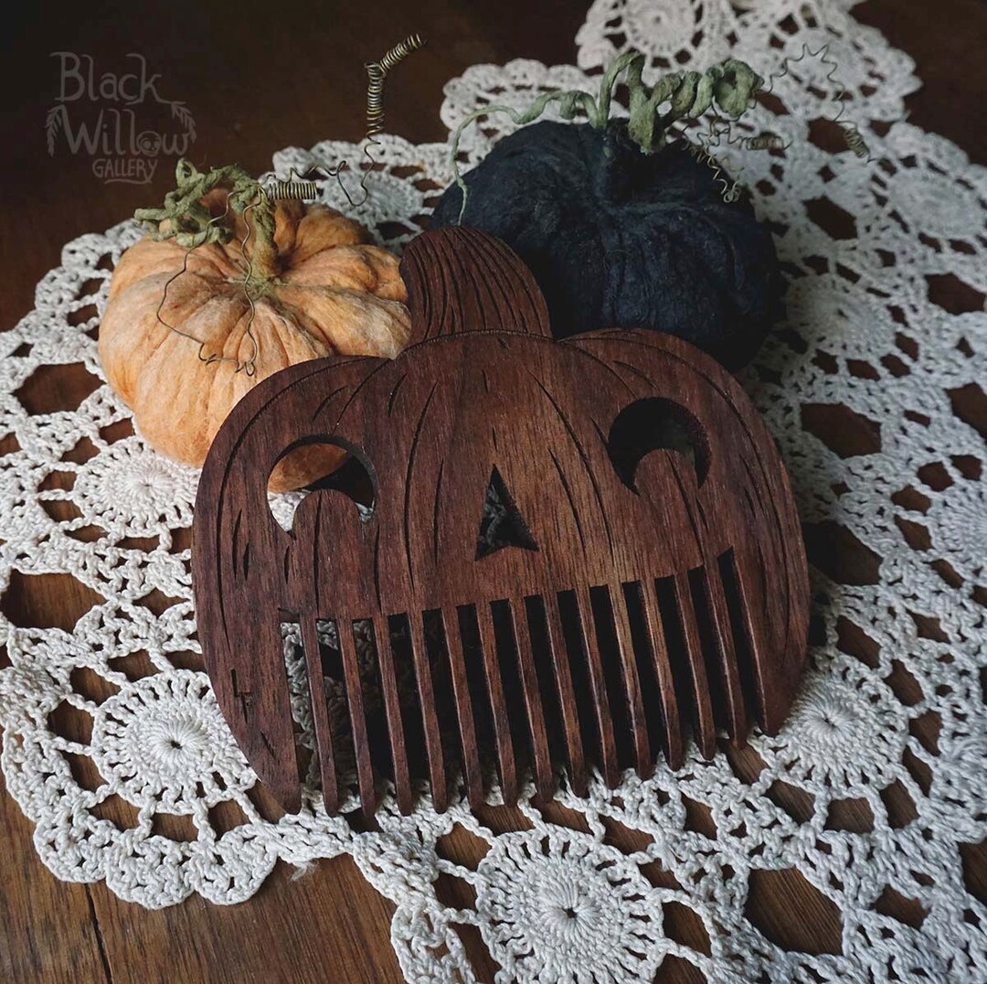 Pumpkin Wooden Comb - Etsy
