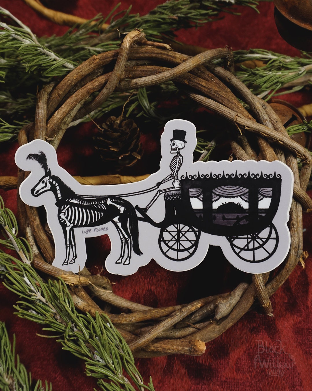 Funeral Carriage Sticker - Etsy