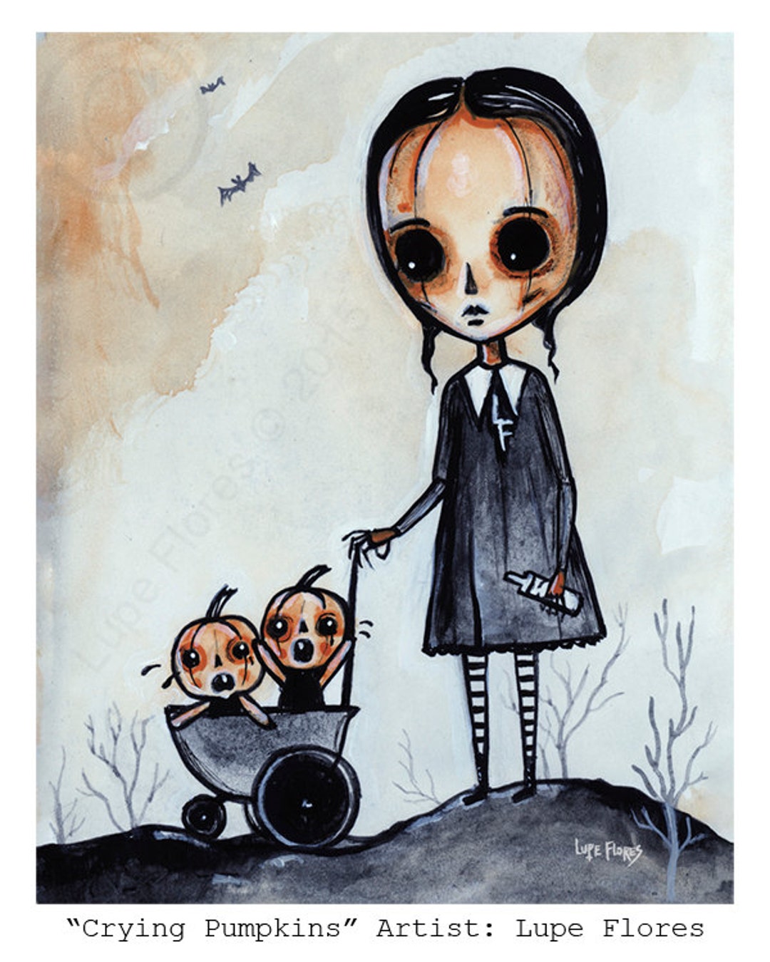 Crying Pumpkins 8x10 ART PRINT by Lupe Flores - Etsy
