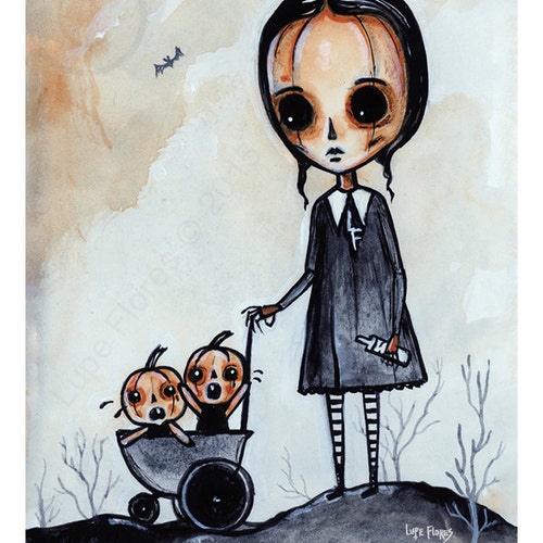 Creepy Night 8x10 Art Print by Lupe Flores - Etsy