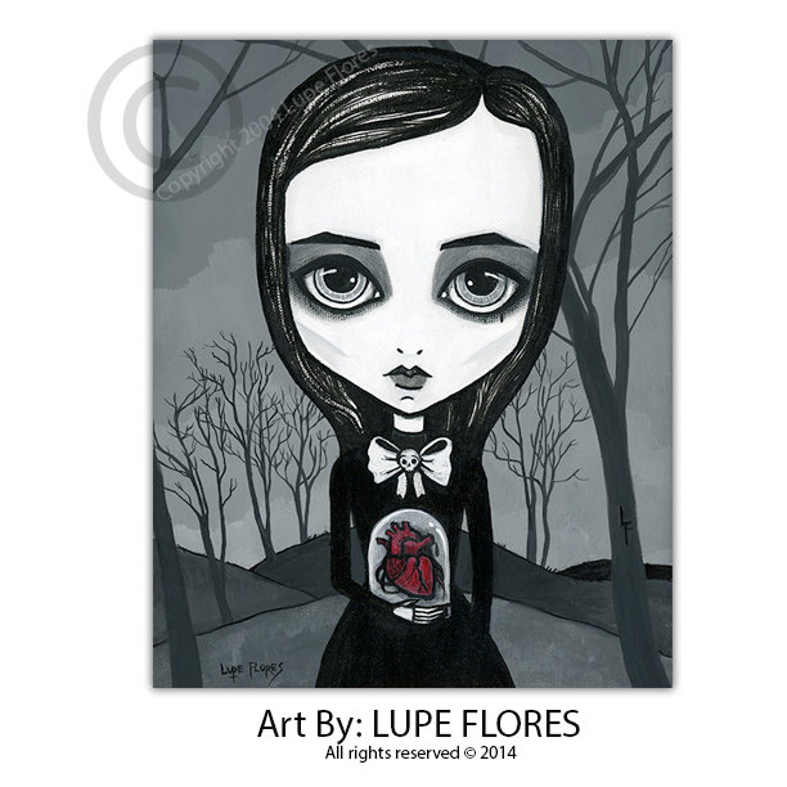 Cursed Heart 8x10 by Lupe Flores Art Print - Etsy