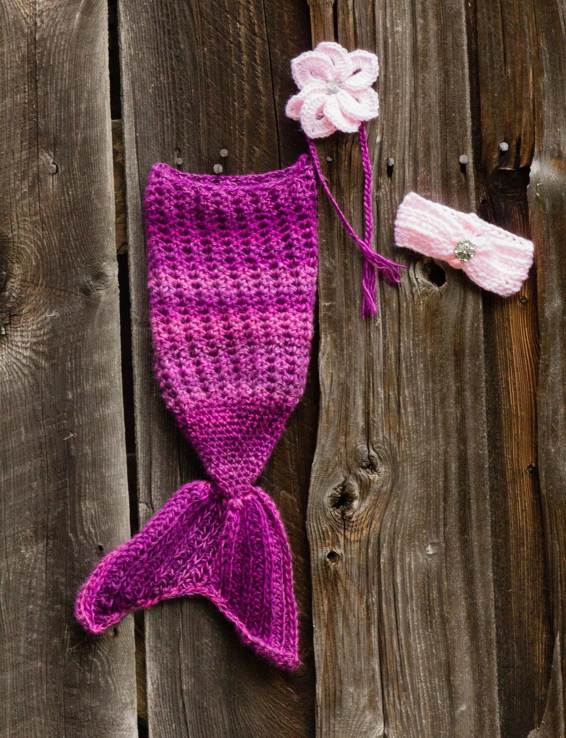 Newborn Mermaid Set MADE TO ORDER Crochet Mermaid Tail Baby - Etsy