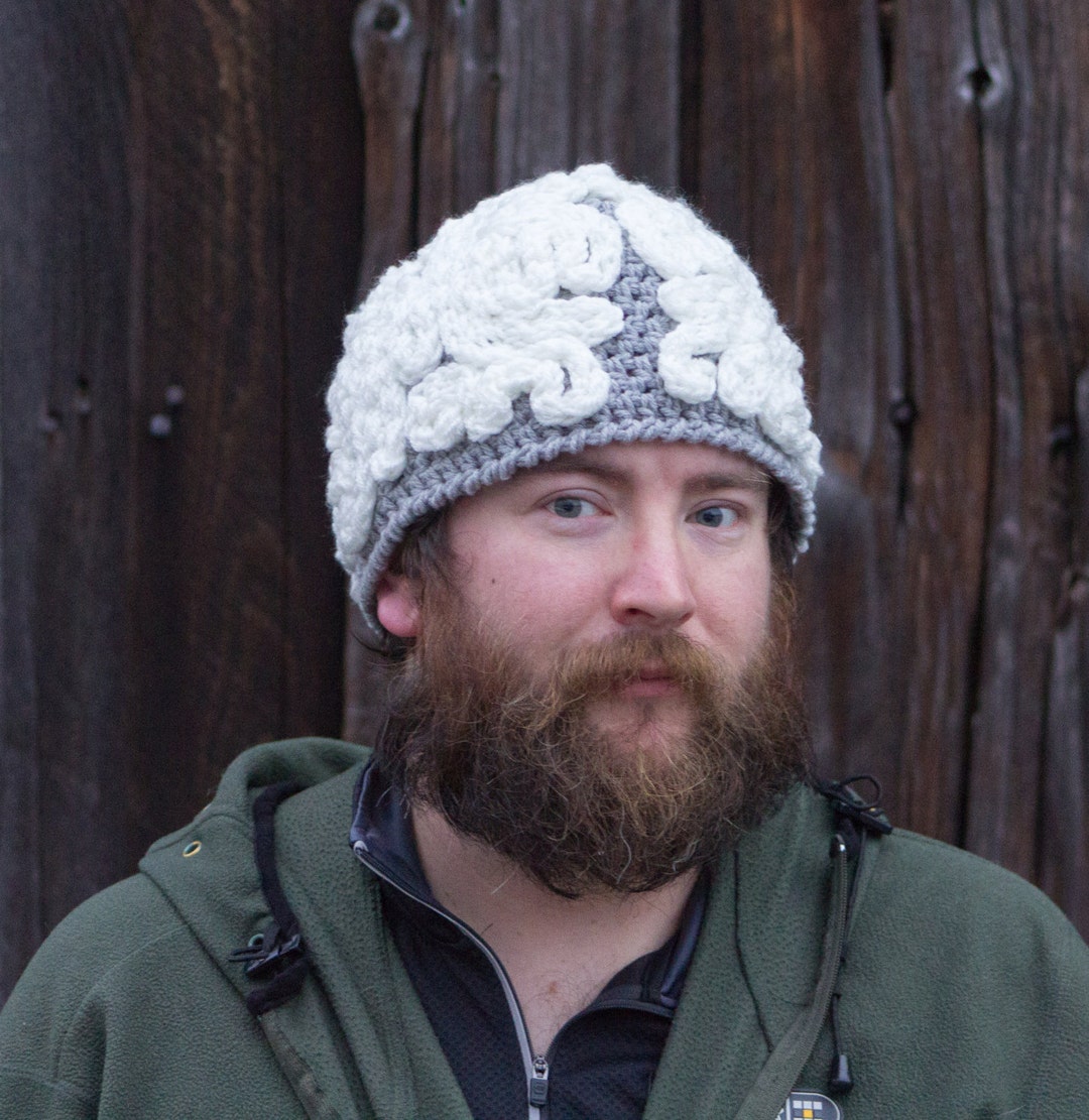 Brain Hat, Made to Order, Custom Order, Resist, Crochet Brain Hat ...