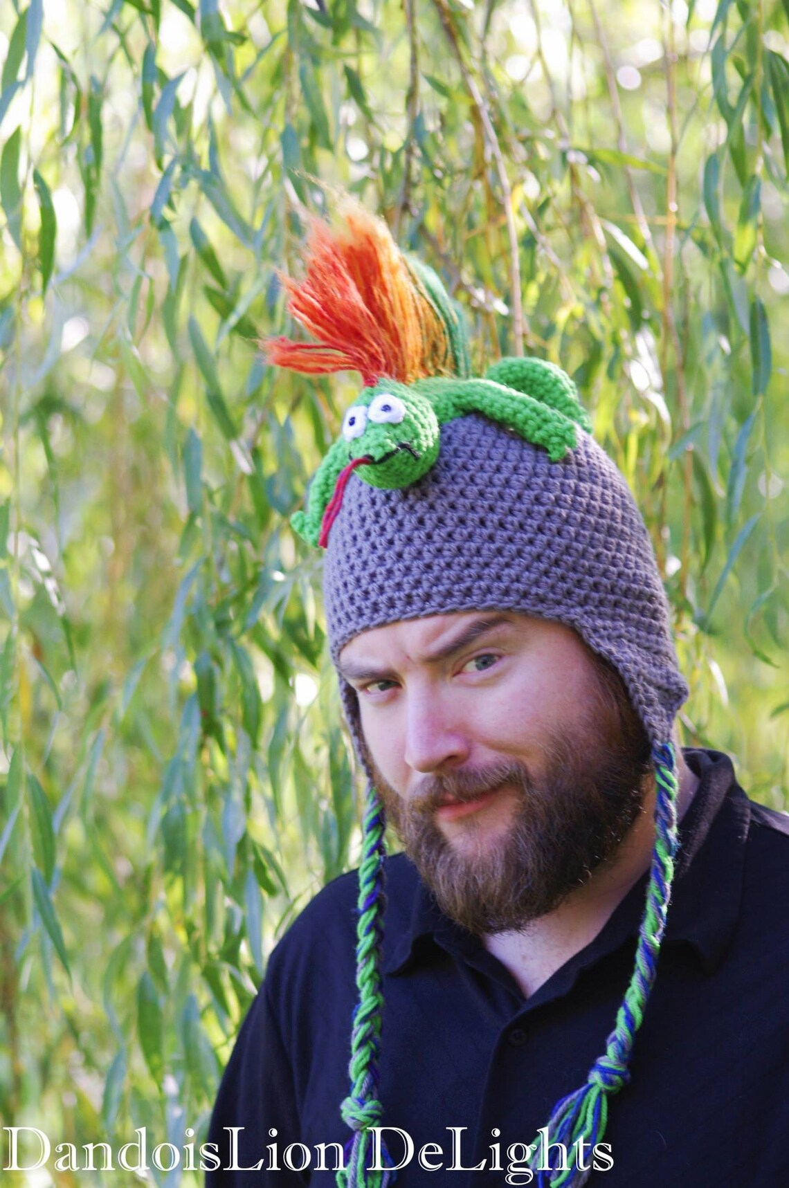 Lizard Hat MADE TO ORDER Crochet Gecko Hat Mohawk Lizard All | Etsy